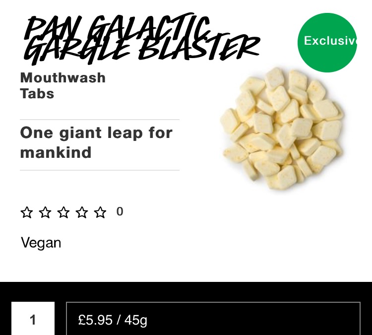 Pan Galactic Gargle Blaster Mouthwash | Lush Encyclopedia
